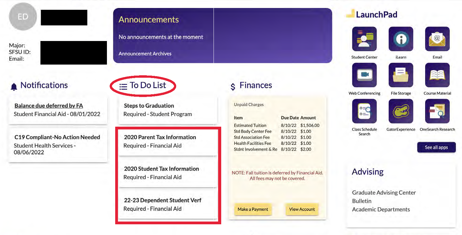 Submit Documents Online | Office of Student Financial Aid